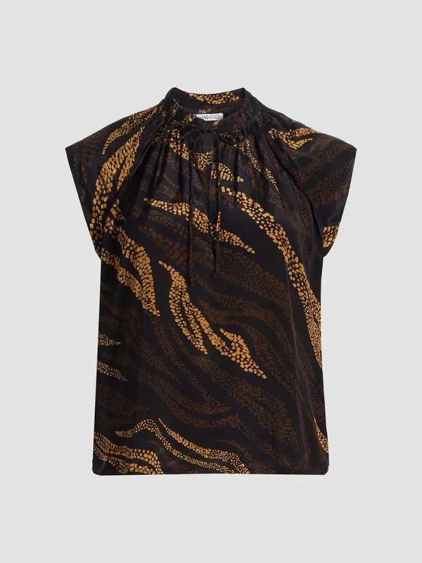 MARIA CHER Bowie Keyla Printed Top - Brown