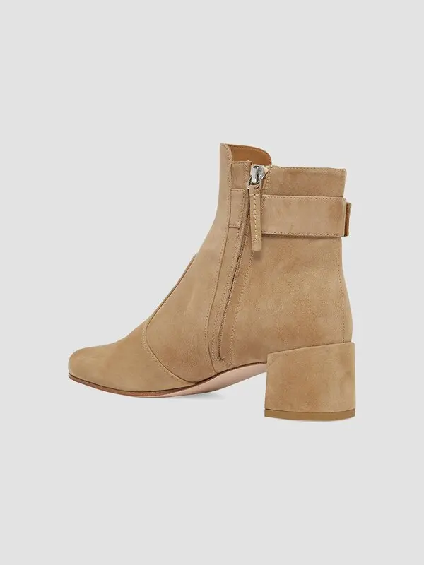 ROGER VIVIER Tres Vivier 45mm Buckle Suede Boots