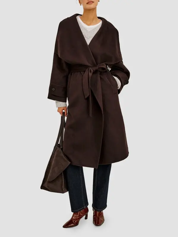 Rails Celeste Belted Wool-blend Coat