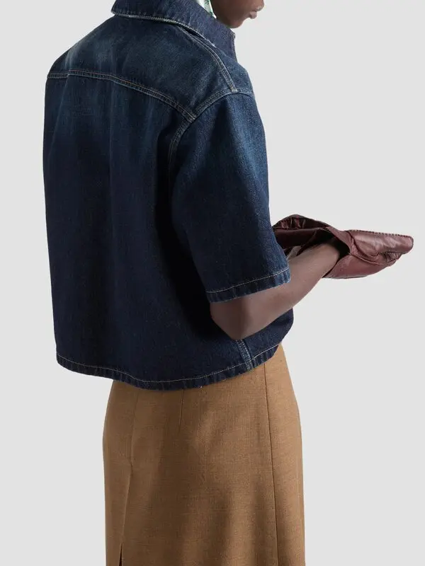 Prada Short-sleeved Denim Shirt