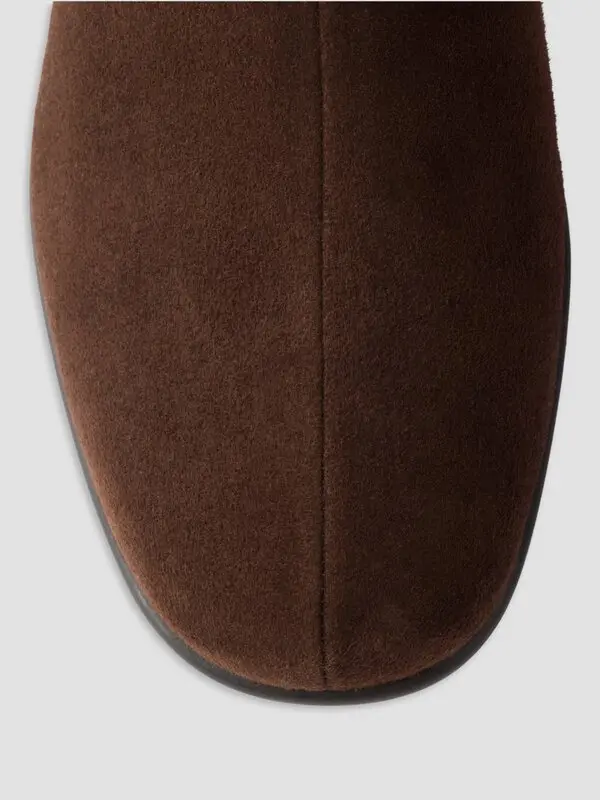 Prada Stretch Suede Booties Boots