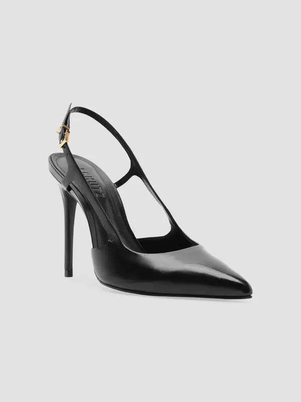 Schutz Boris 110mm Leather Slingback Pumps - Black