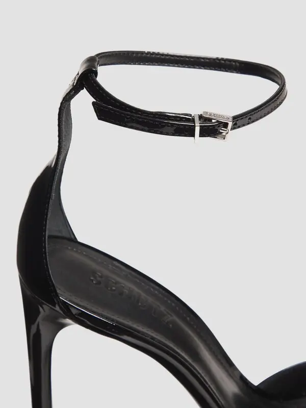 Schutz Scarlett 100mm Patent Leather Stiletto Sandals