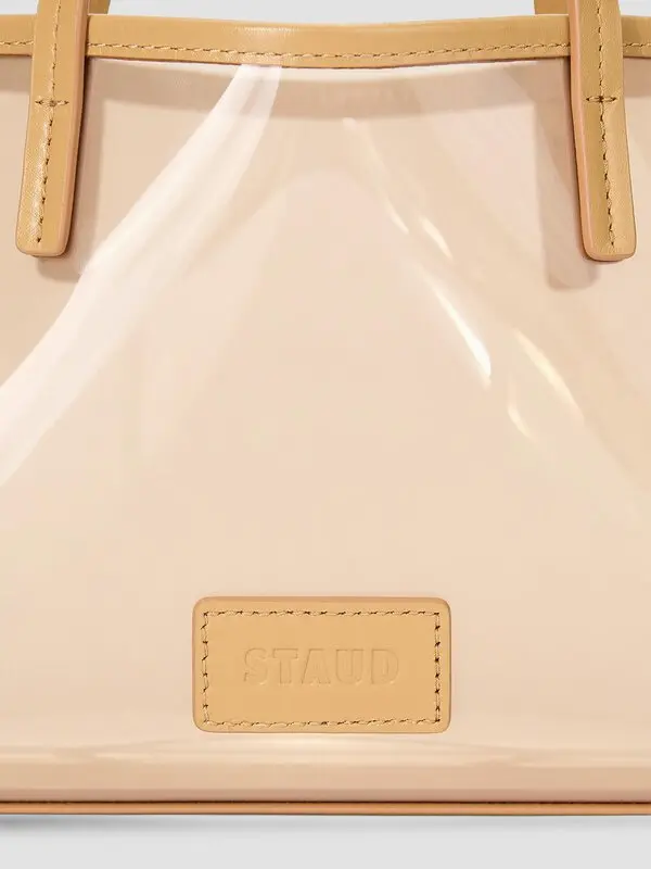 Staud Christos Mini Logo Embossed Tote Bag