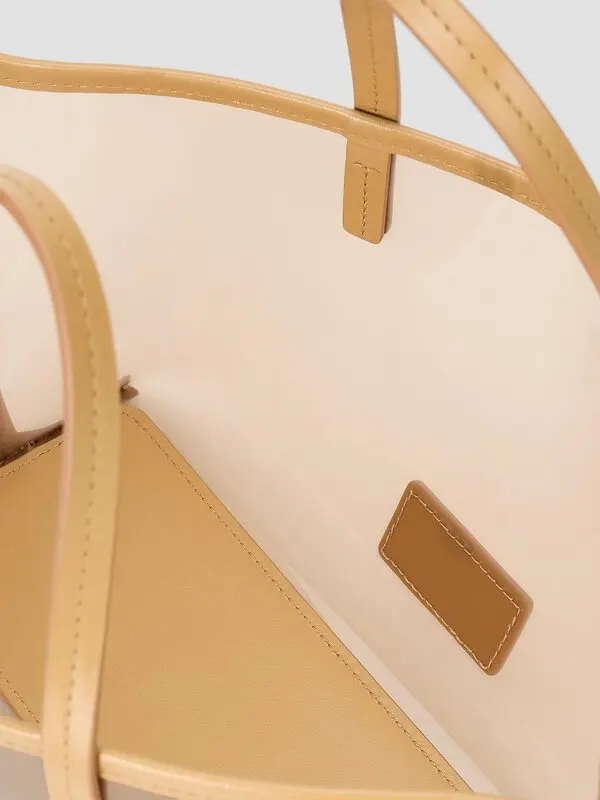 Staud Christos Mini Logo Embossed Tote Bag