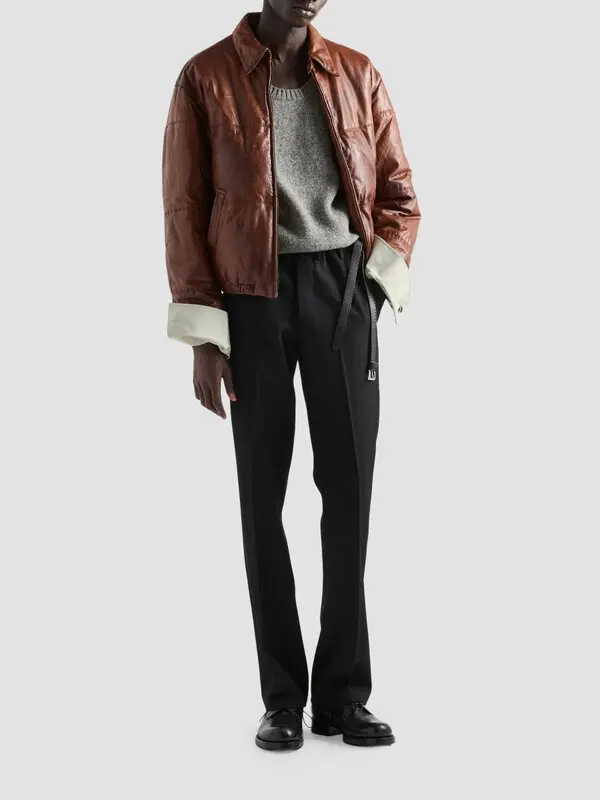 Prada Shetland Wool Scoopneck Sweater