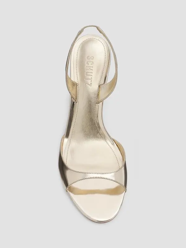 Schutz Scarlett Leather Slingback Sandals