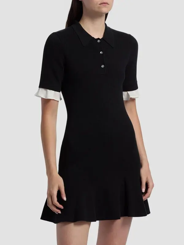 Cinq À Sept Keaton Knit Polo Minidress