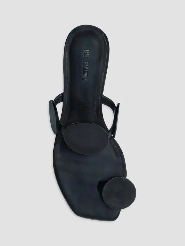 Bernardo Jupiter Moon Low Heel Sandals - Black