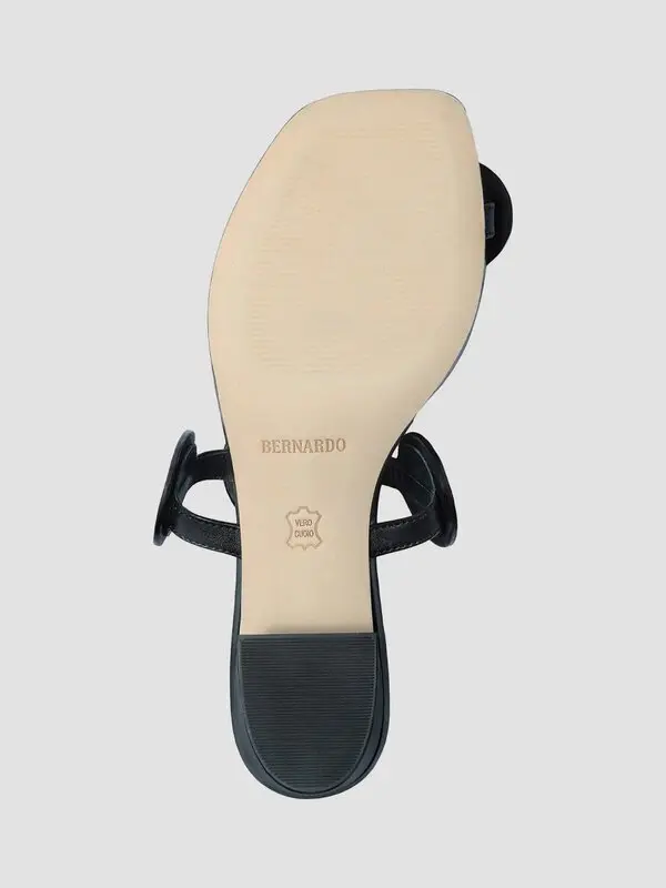 Bernardo Jupiter Moon Low Heel Sandals - Black