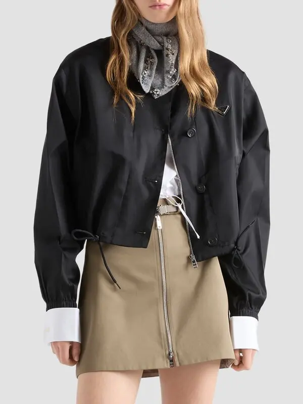 Prada Nylon Blouson Jacket - Black