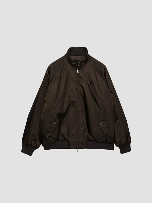 Prada Nylon Blouson Jacket - Brown
