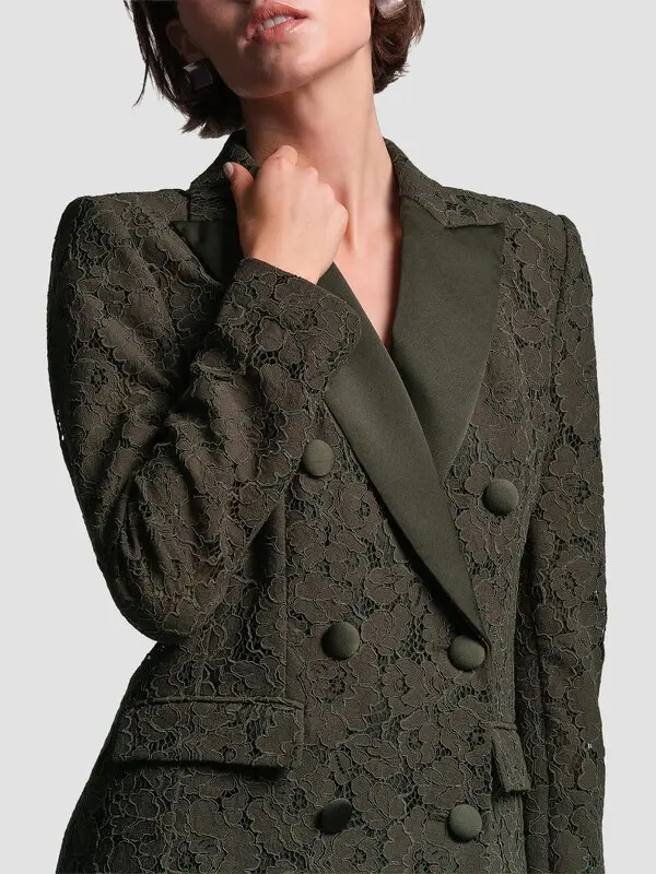Bcbgmaxazria Kaia Lace Double-breasted Blazer