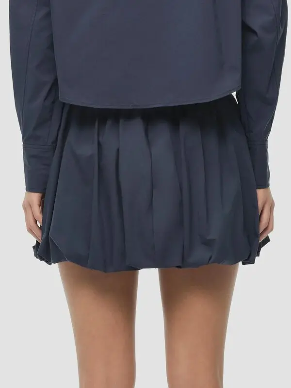 Simkhai Pippa Cotton-blend Miniskirt - Midnight