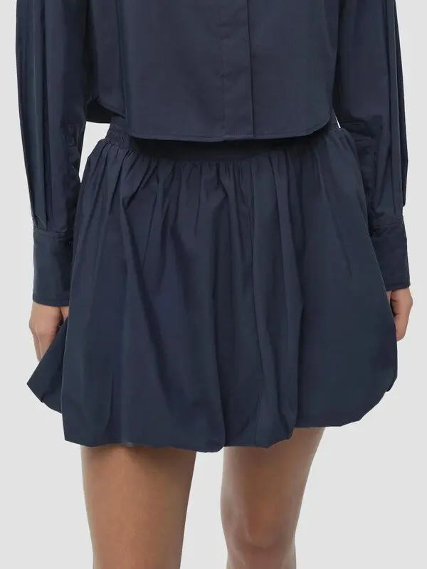Simkhai Pippa Cotton-blend Miniskirt - Midnight