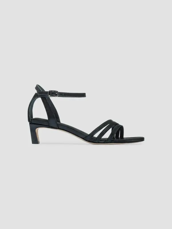 Bernardo Lima Kitten Heel Sandals - Black