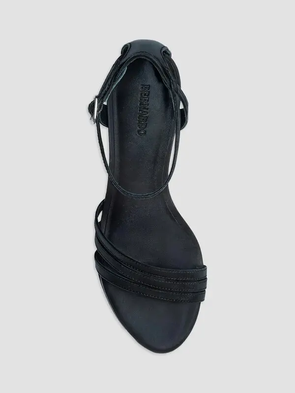 Bernardo Lima Kitten Heel Sandals - Black