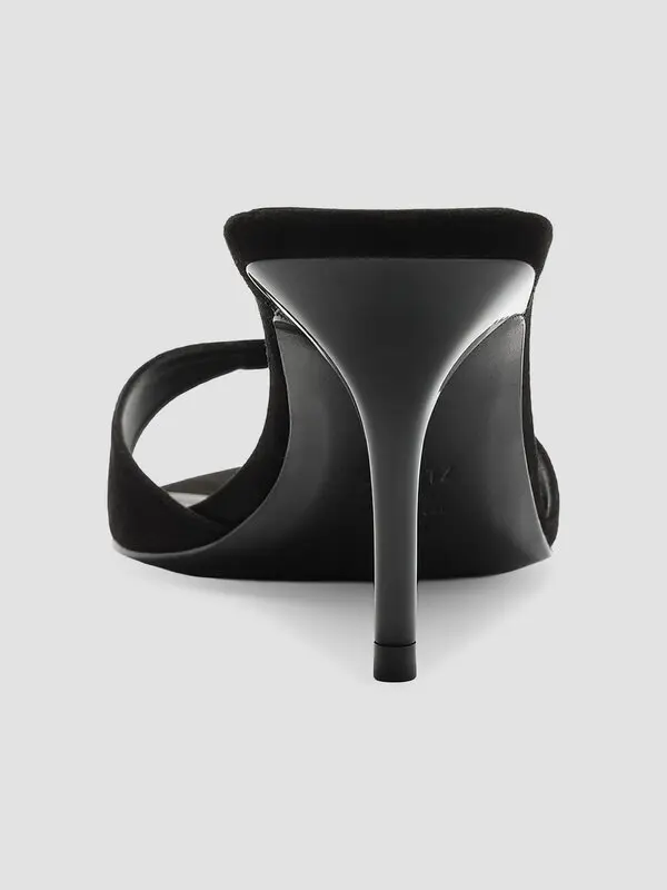 Schutz Elodie 75mm Suede Mules