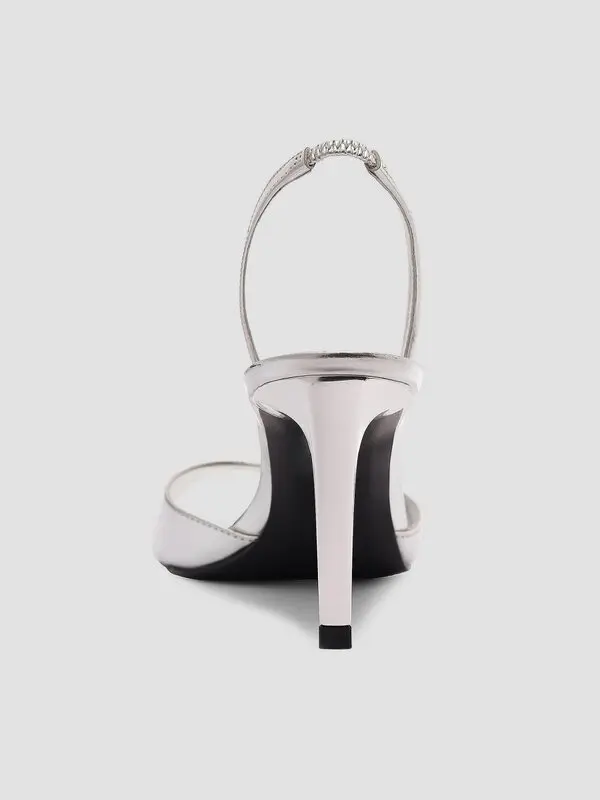 Schutz Scarlett 80mm Leather Slingback Sandals