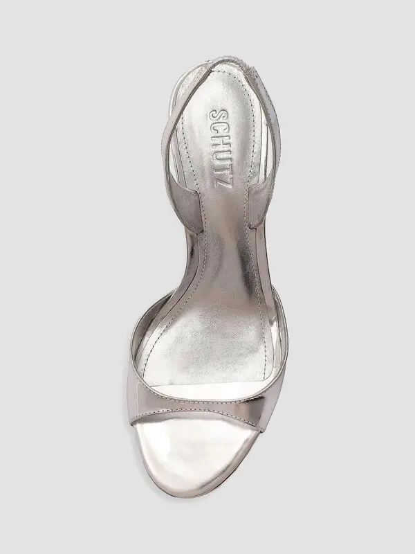 Schutz Scarlett 80mm Leather Slingback Sandals