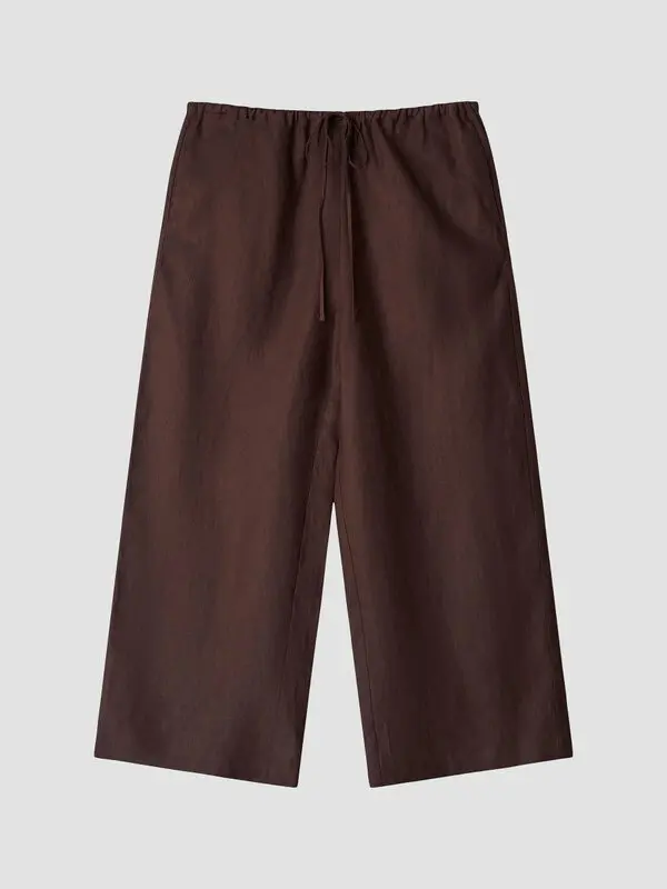 Staud Mateo Linen Crop Pants