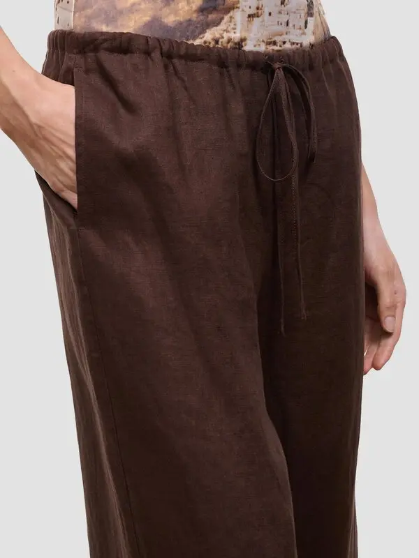 Staud Mateo Linen Crop Pants