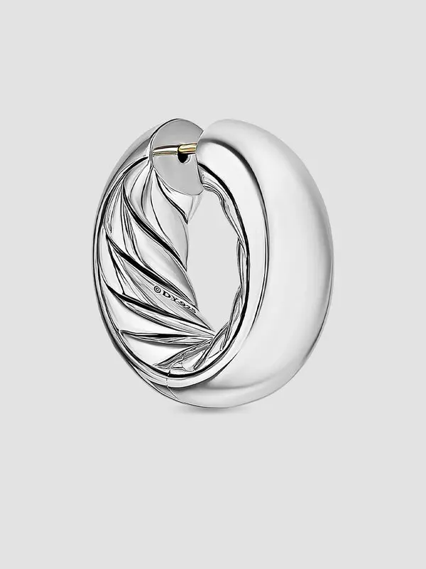 David Yurman Mercer Hoop Earrings In Sterling 24.7mm