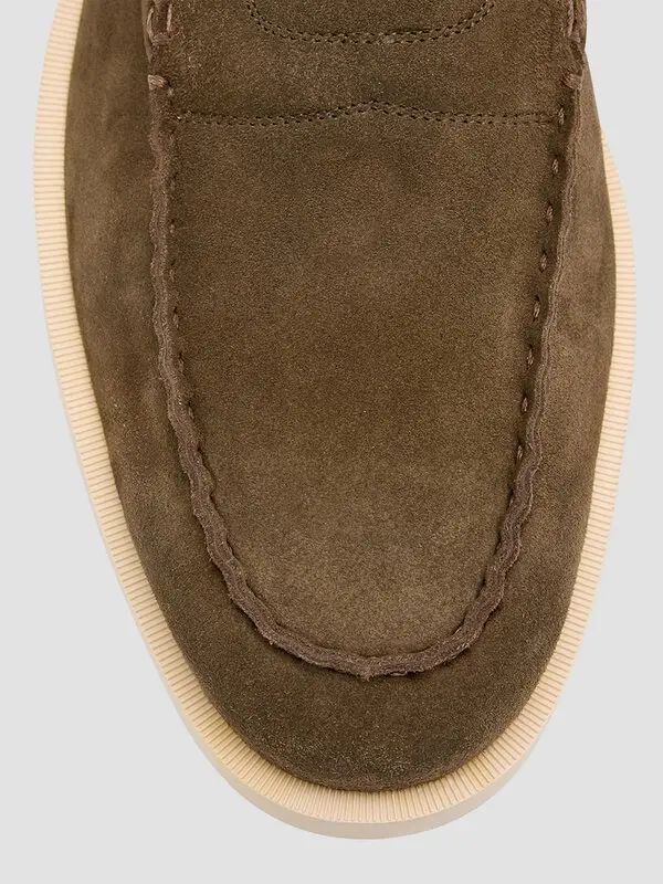 John Lobb Pace Suede Loafers - Olive