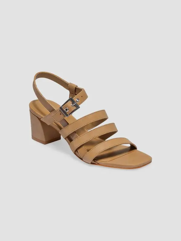 Bernardo Novi Mid Heel Sandals - Sand
