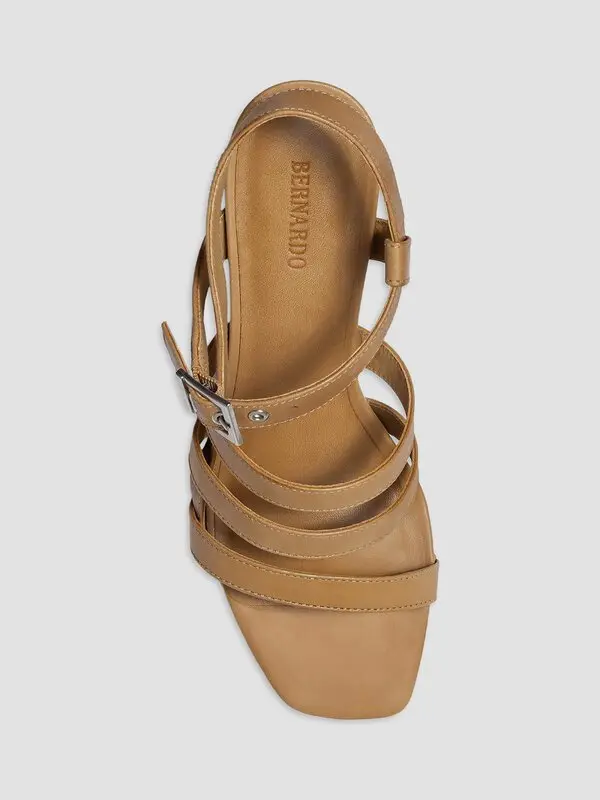 Bernardo Novi Mid Heel Sandals - Sand
