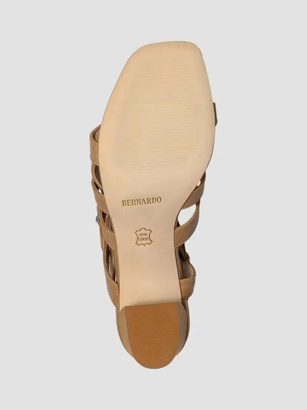 Bernardo Novi Mid Heel Sandals - Sand