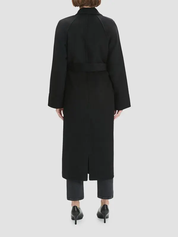 FAVORITE DAUGHTER Paola Wool-blend Self-belt Coat