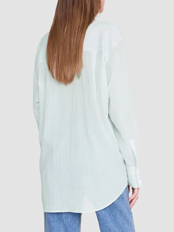 ANINE BING Plaza Striped Cotton Shirt