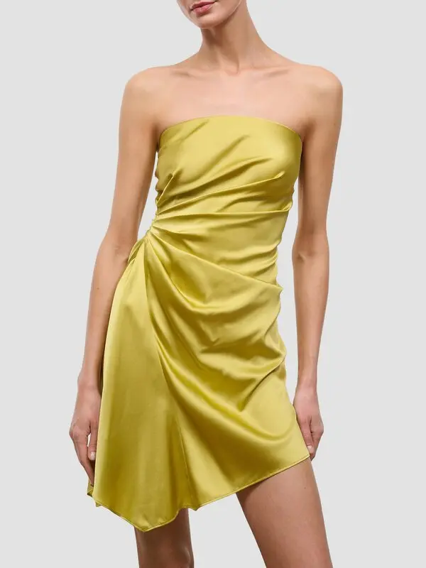 Staud Adriana Silk Mini Dress