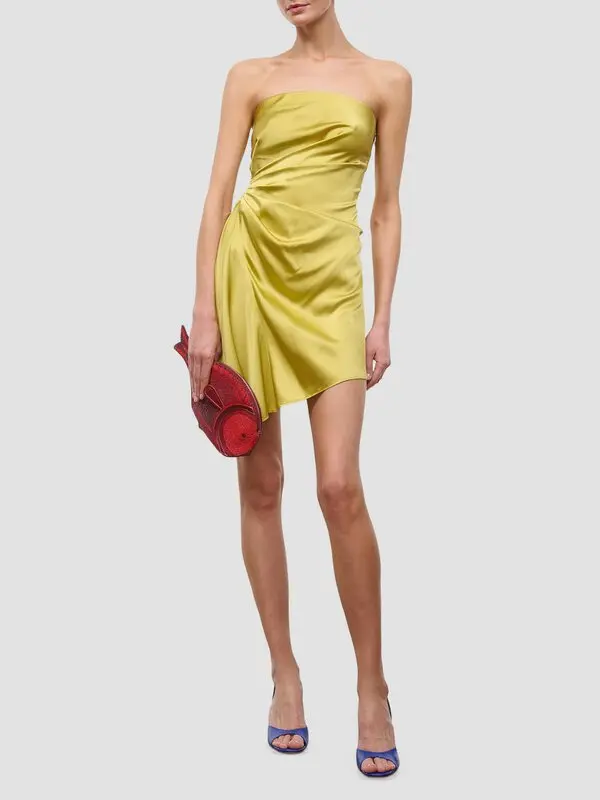 Staud Adriana Silk Mini Dress