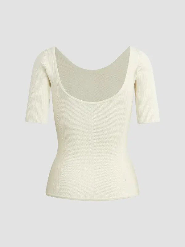 FAVORITE DAUGHTER The Behind The Scenes Rib-knit Top