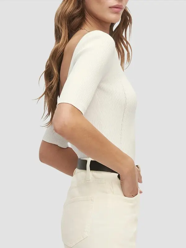 FAVORITE DAUGHTER The Behind The Scenes Rib-knit Top