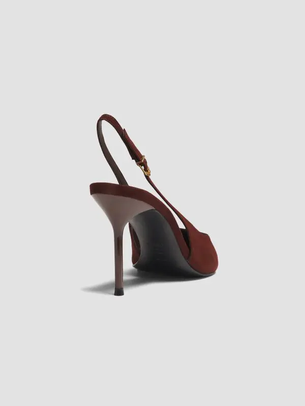 Schutz Alicia Sling 90mm Suede Slingback Pumps