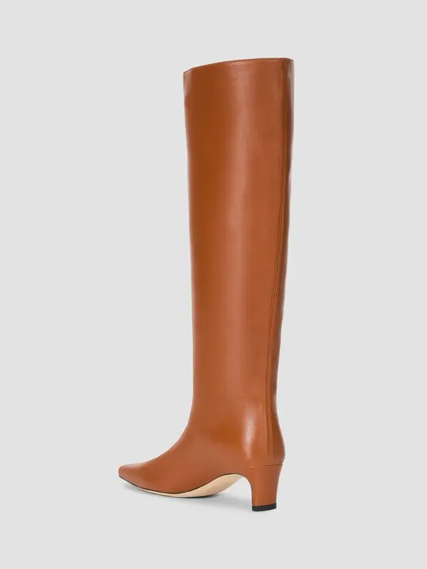 Staud Wally 50mm Leather Knee-high Boots