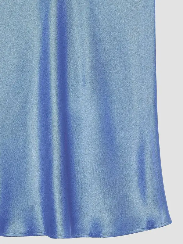 ANINE BING Bar Silk Midi Skirt