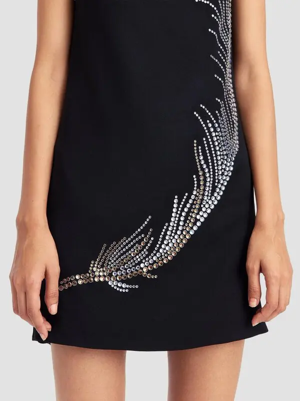 16Arlington Ayre Embellished Feather Minidress