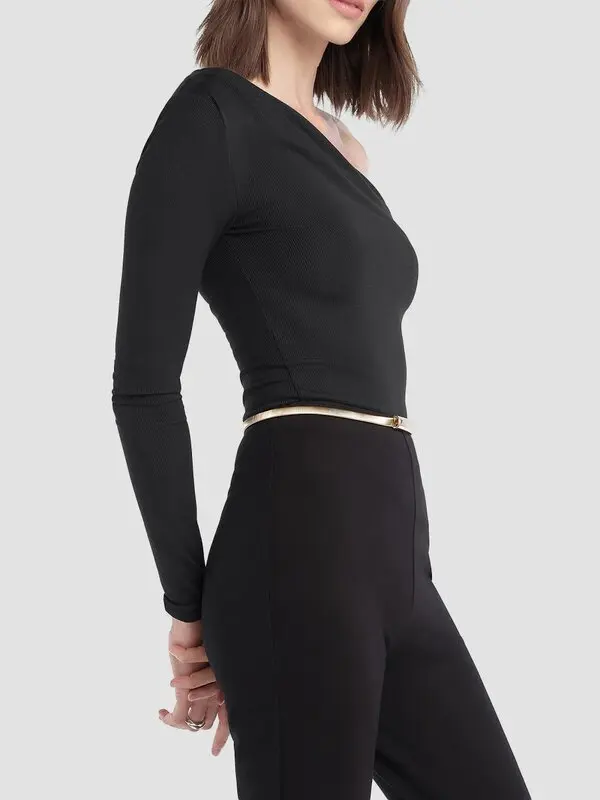 FAVORITE DAUGHTER The Edgy One-shoulder Top