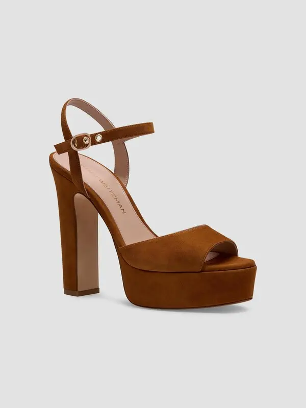 STUART WEITZMAN Reade 125mm Suede Platform Sandals