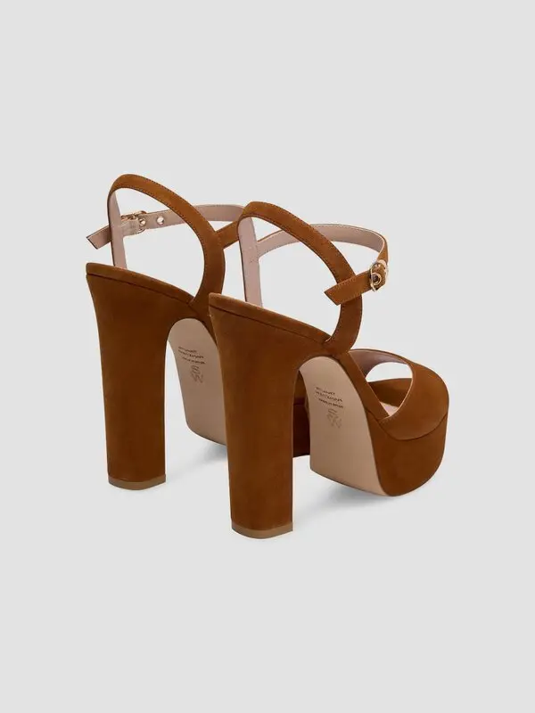 STUART WEITZMAN Reade 125mm Suede Platform Sandals