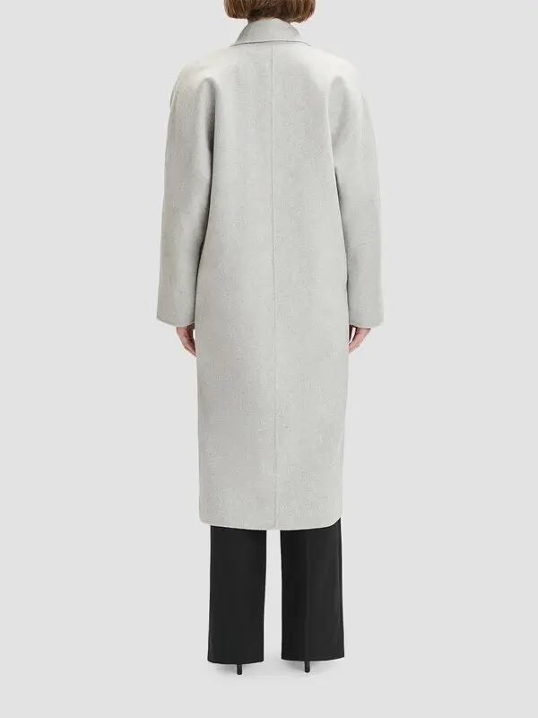 FAVORITE DAUGHTER The Luca Wool-blend Coat - Light Gray