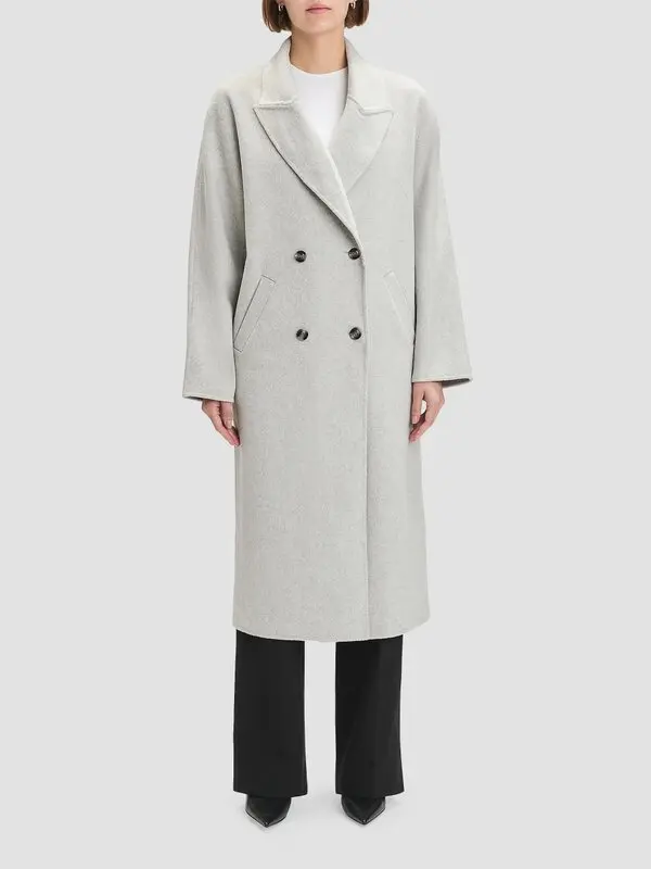 FAVORITE DAUGHTER The Luca Wool-blend Coat - Light Gray