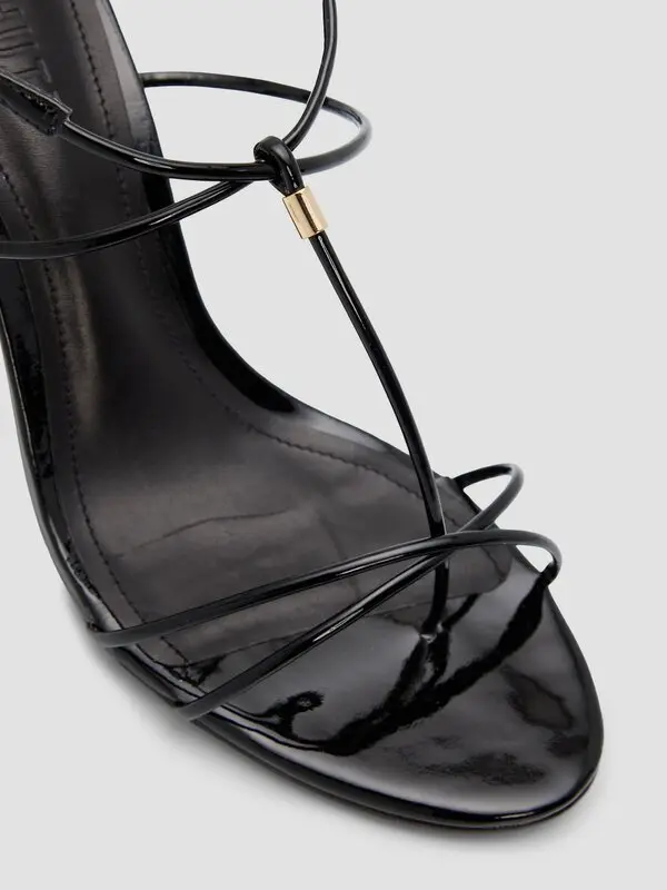 Schutz Jules 90mm Leather Sandals - Black