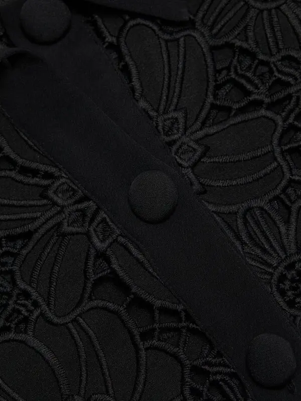 MILLY June Lace Button-front Shirt