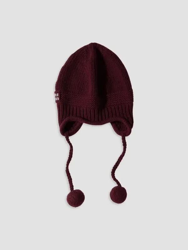 Miu Miu Wool And Cashmere Hat - Dark Red