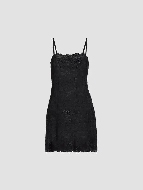 Natori Peony Lace Nightgown - Black